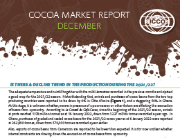 International Cocoa Organization - Cocoa Market Report for December 2021